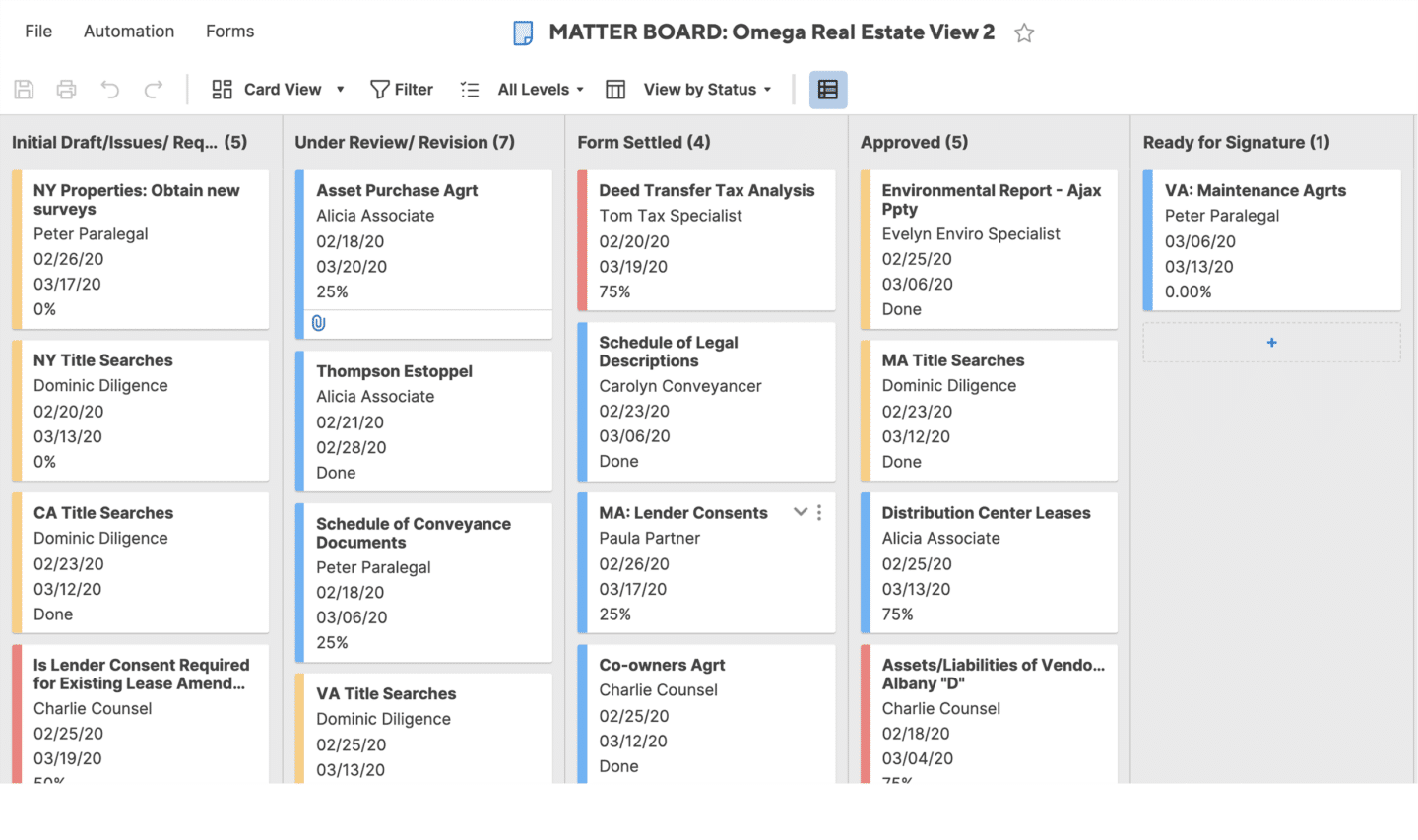 Visual Matter Management | It’s Easier to Run Your Law Practice Visually