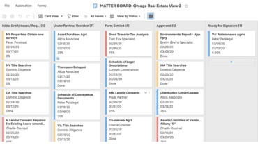 Visual Matter Management | It’s Easier to Run Your Law Practice Visually