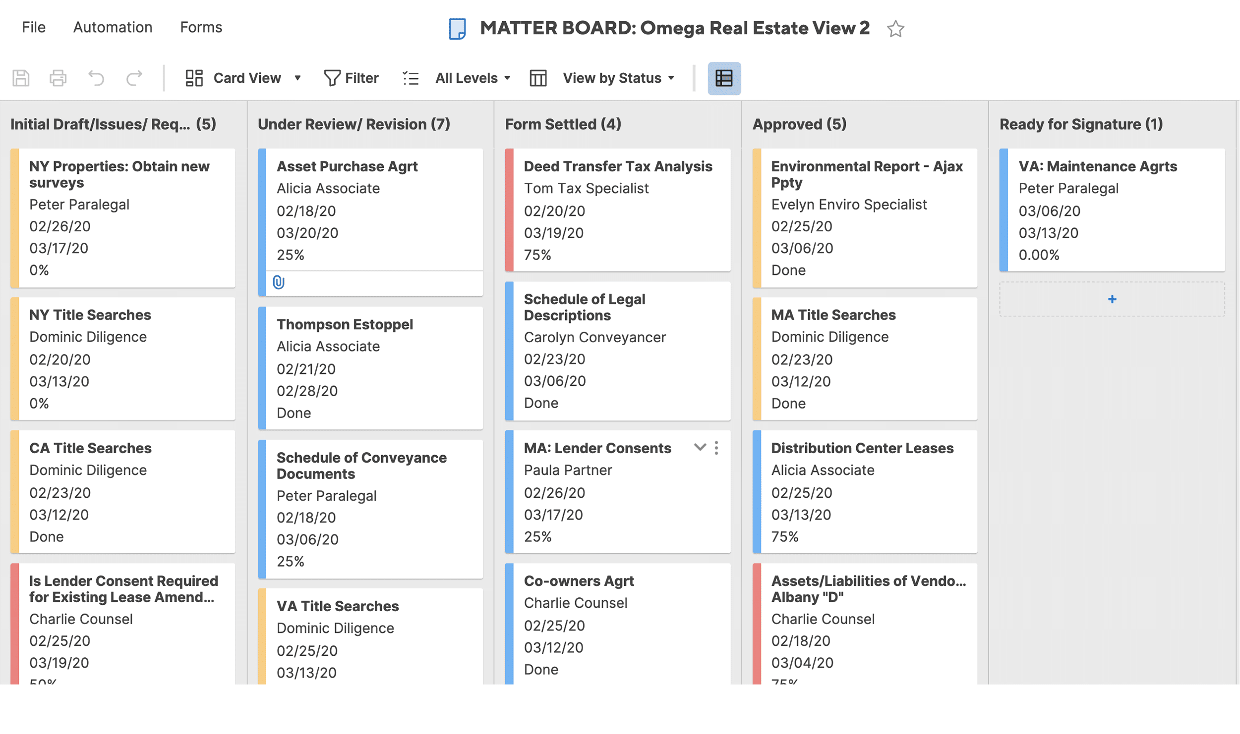 Visual Matter Management | It’s Easier to Run Your Law Practice Visually
