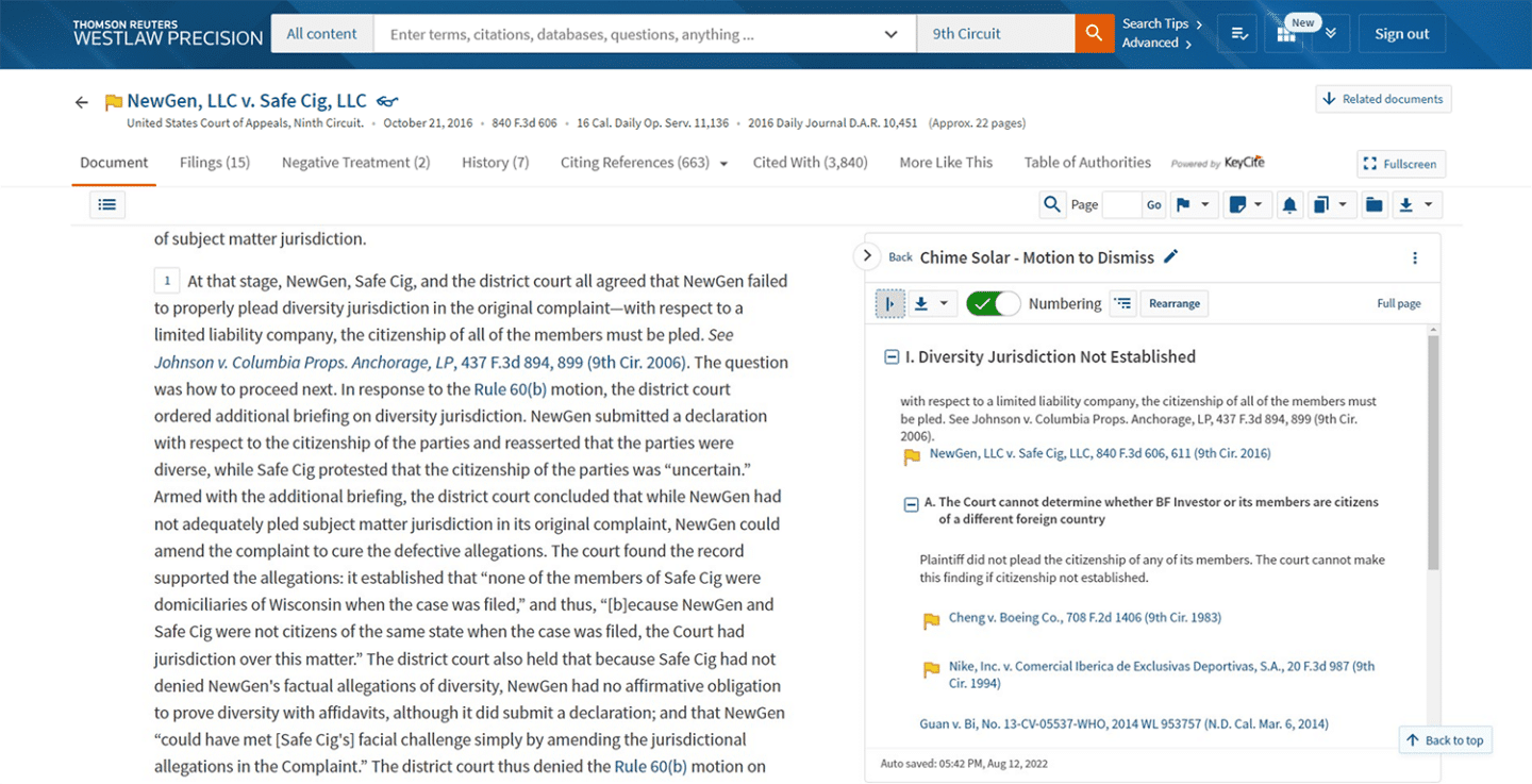 Westlaw Precision: Next-Generation Legal Research