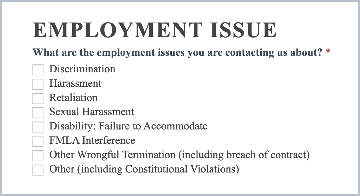 Law Firm Client Intake Forms | Using Website Form Builders