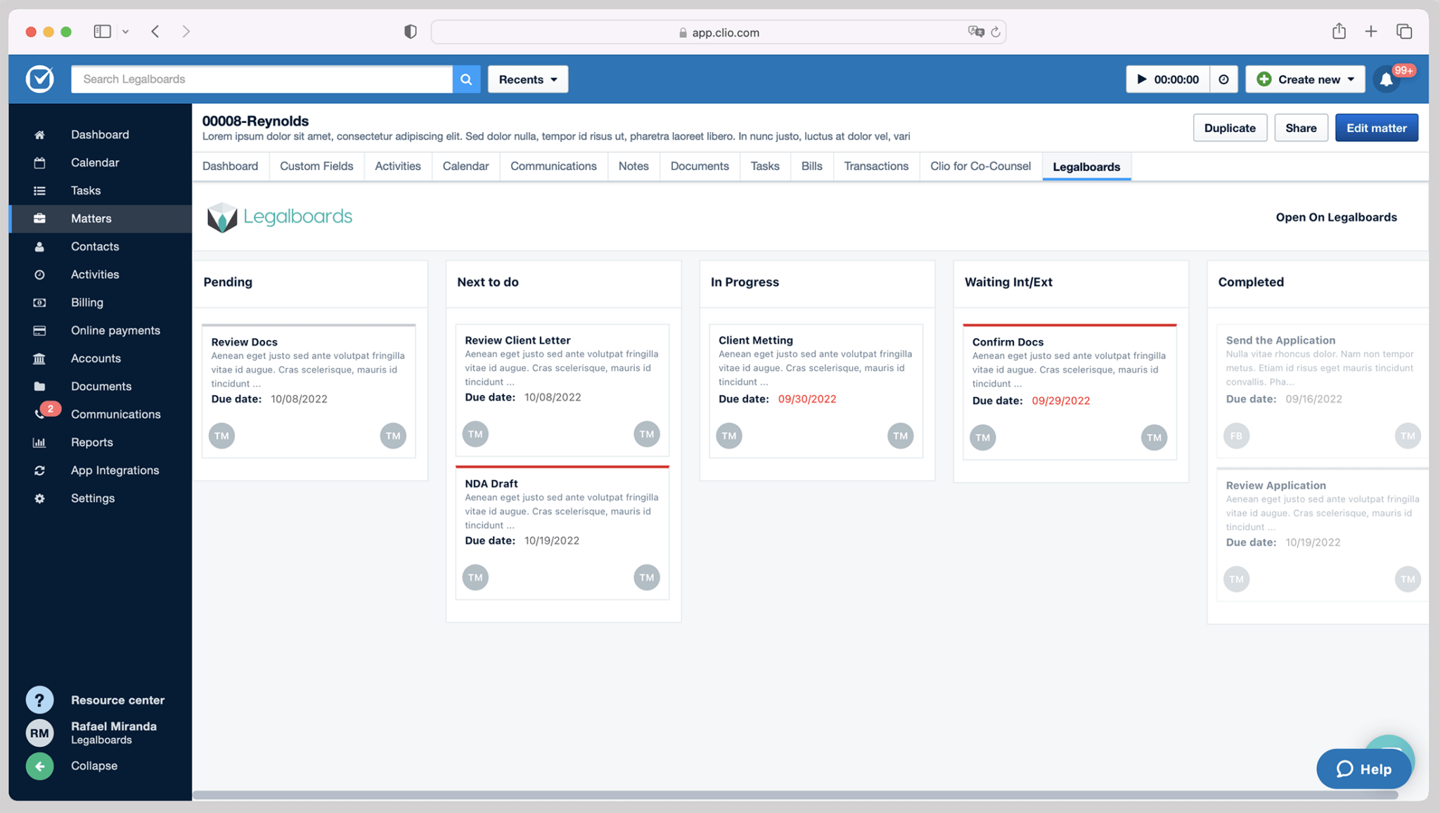 Legalboards SOP | Run Your Law Practice Visually