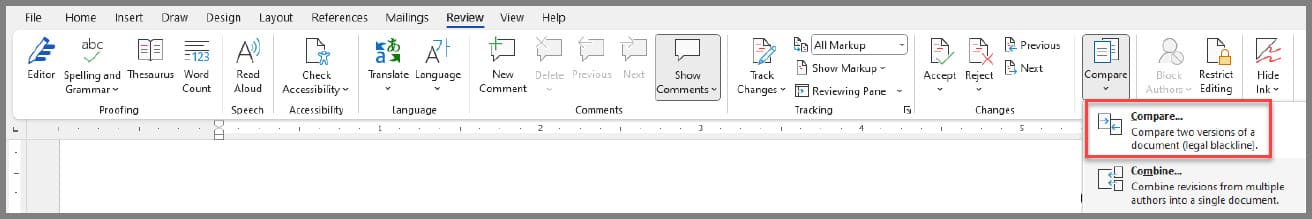 Compare Documents in Word | Quickly Redlining Legal Documents